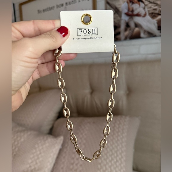 Posh | Jewelry | Nwt Posh Gold Chain Necklace | Poshmark